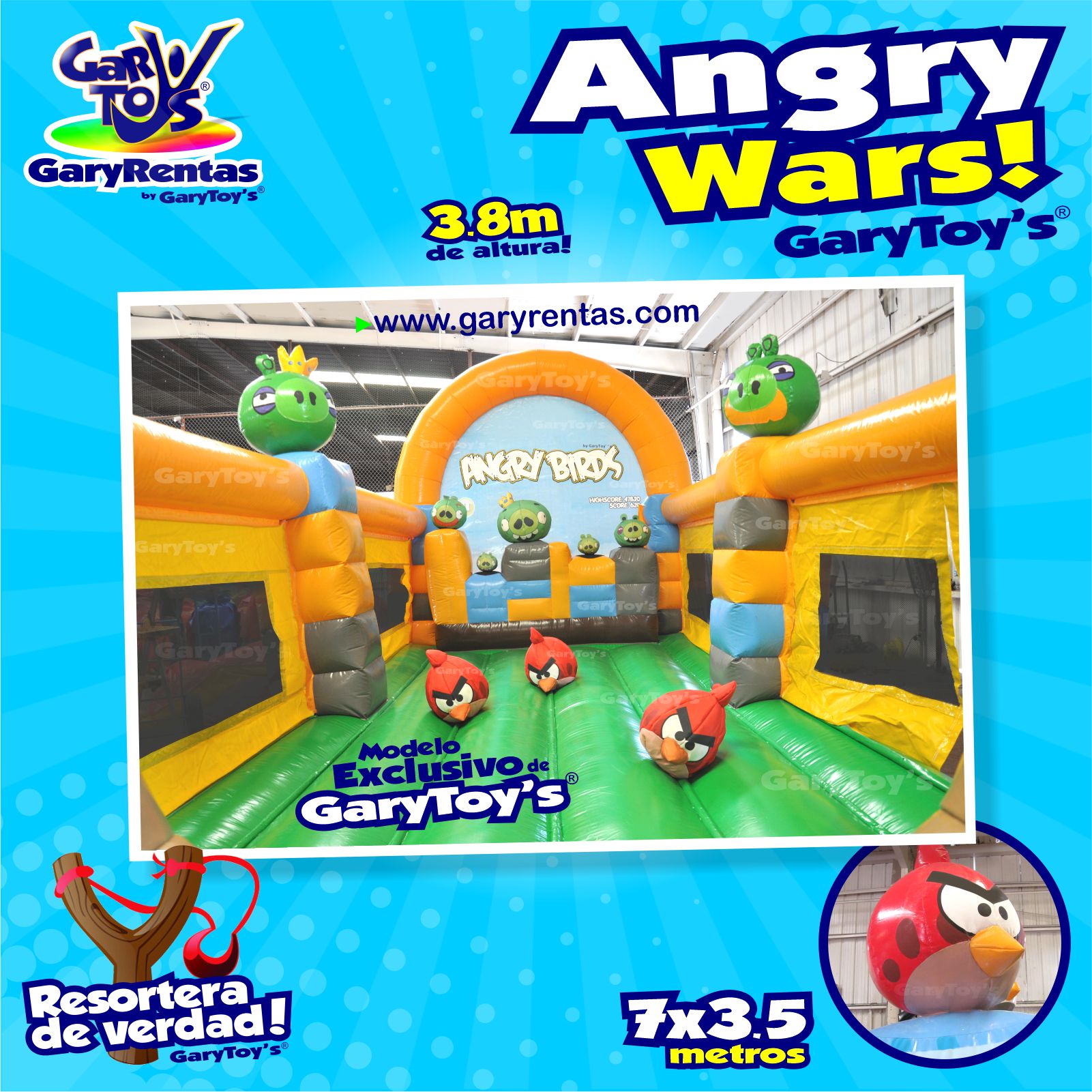 ANGRY WARS – Renta de brincolines | Brincolines en Renta | GaryRentas