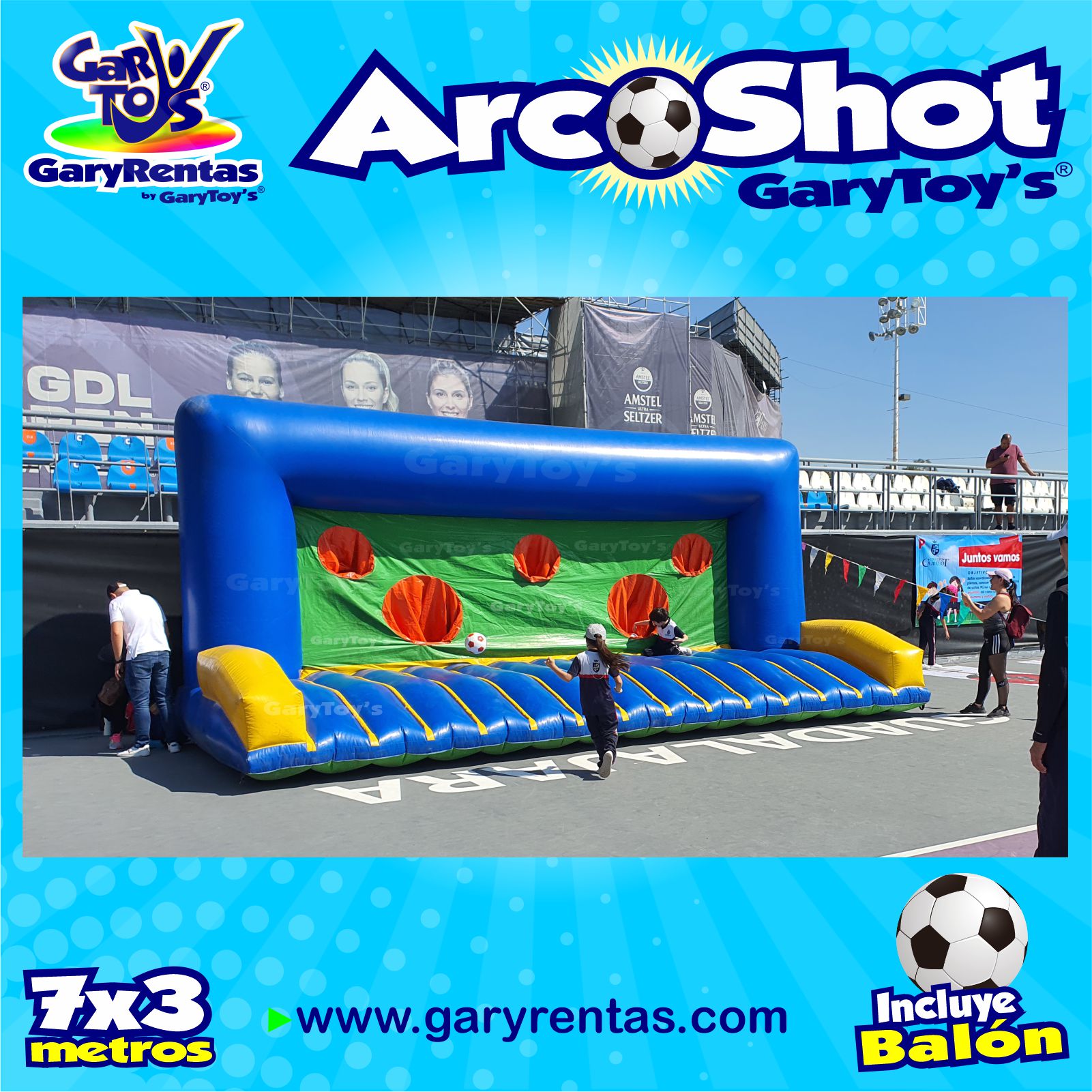 ARCO SHOT – Renta de brincolines | Brincolines en Renta | GaryRentas