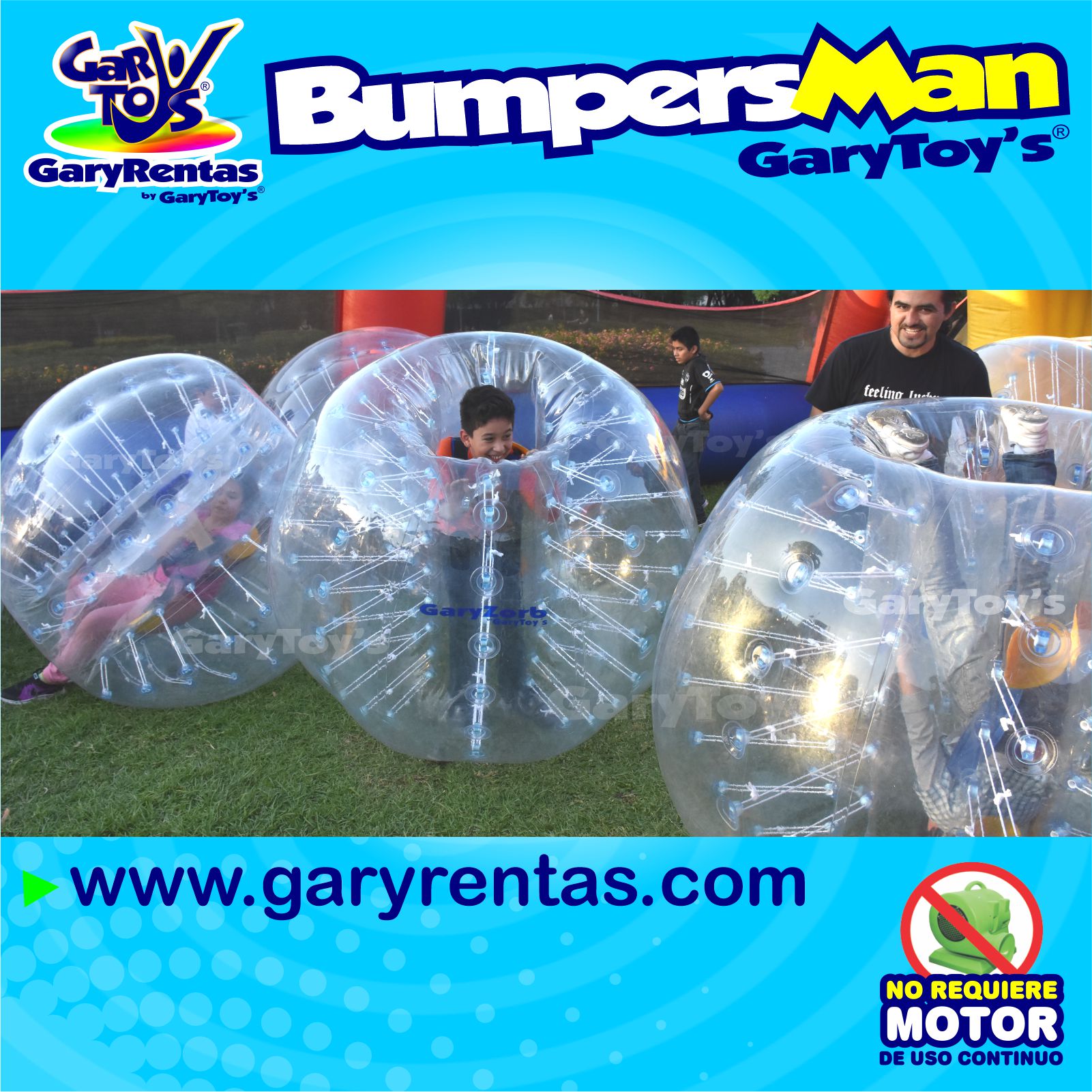BUMPER MAN – Renta de brincolines | Brincolines en Renta | GaryRentas