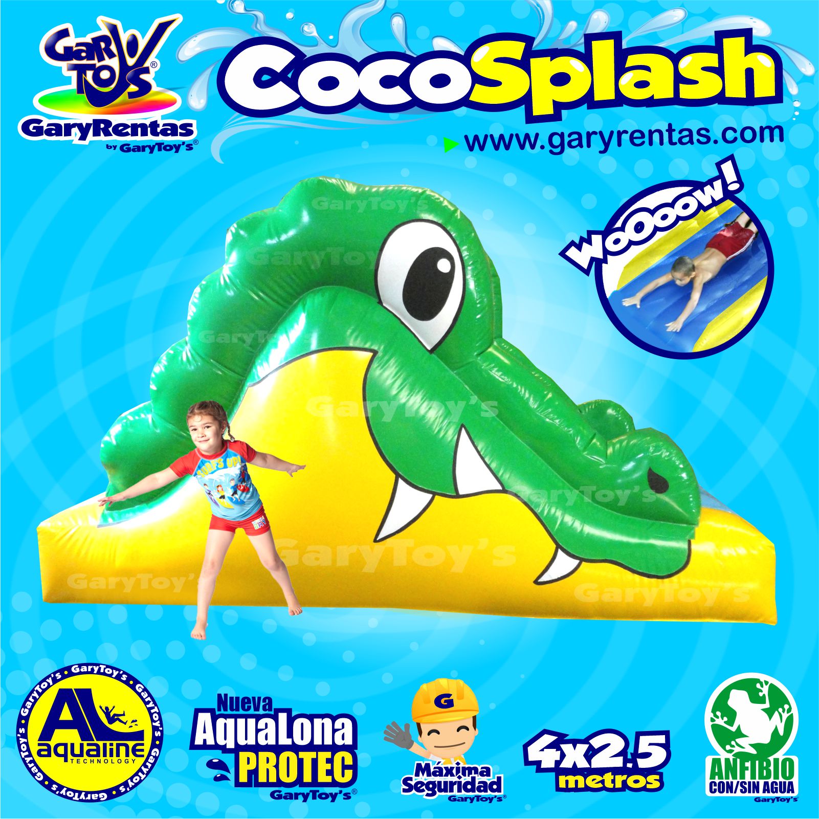 COCO SPLASH – Renta de brincolines | Brincolines en Renta | GaryRentas