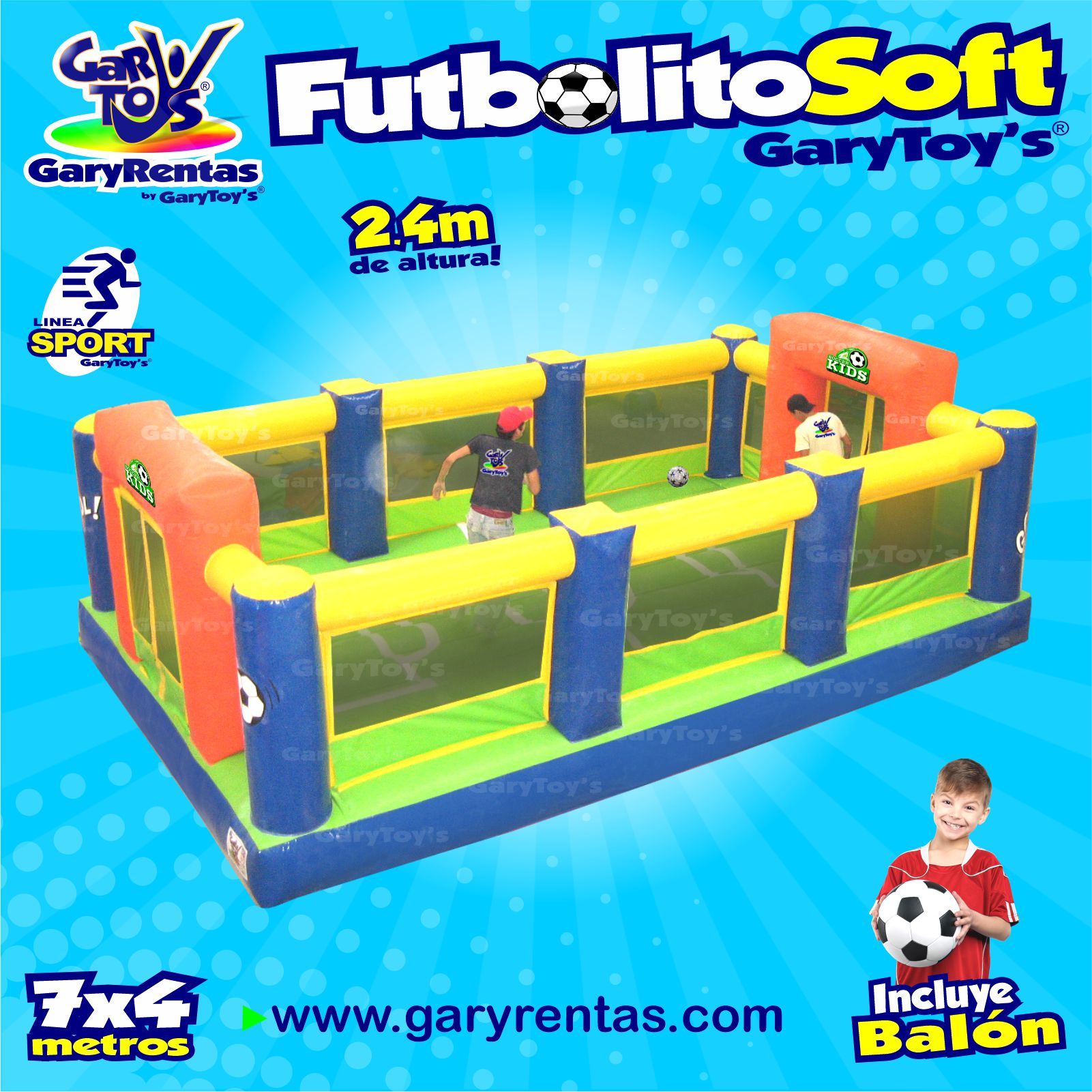 FUTBOLITO SOFT – Renta de brincolines | Brincolines en Renta | GaryRentas