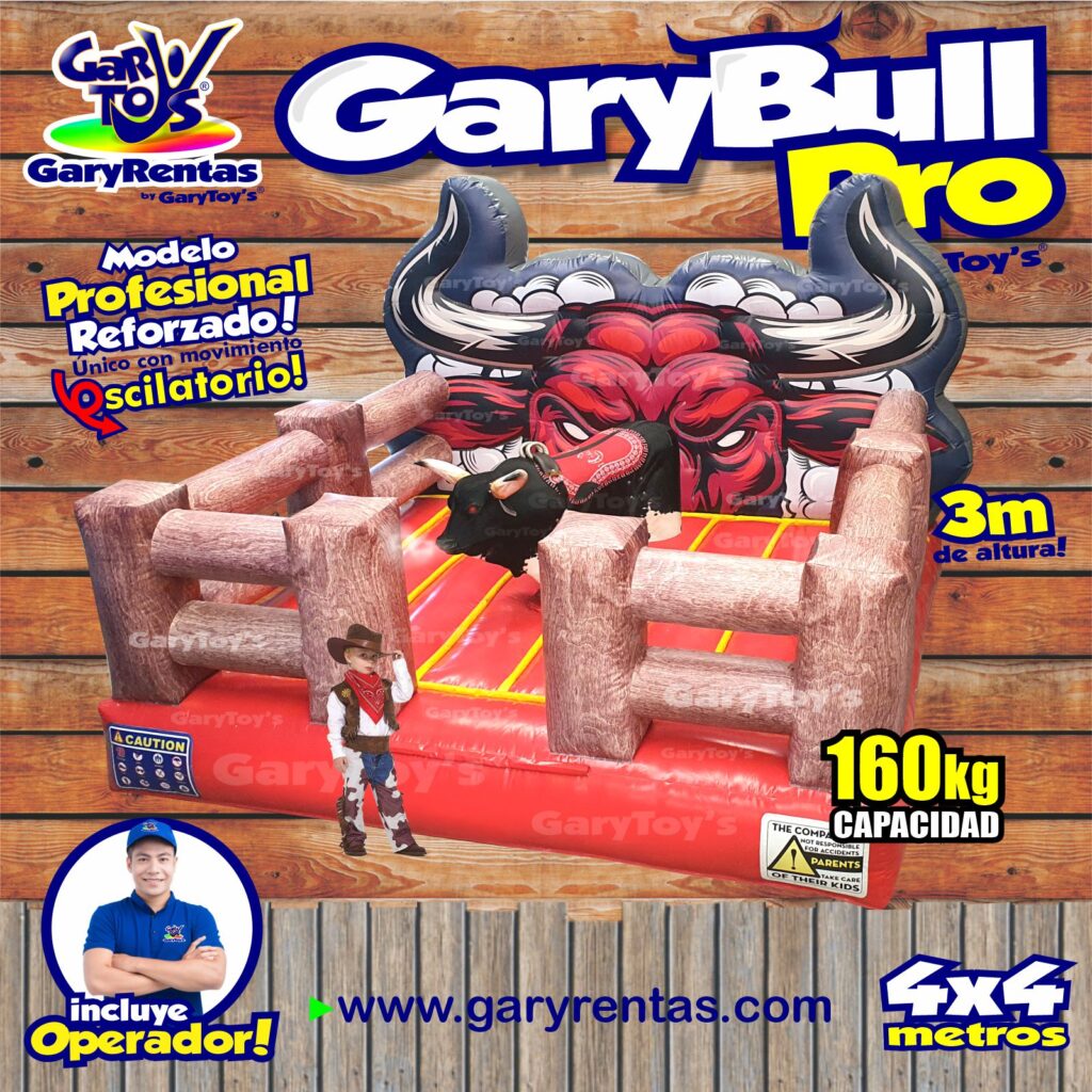 TORO MECANICO GARYBULL PRO – Renta de brincolines | Brincolines en ...