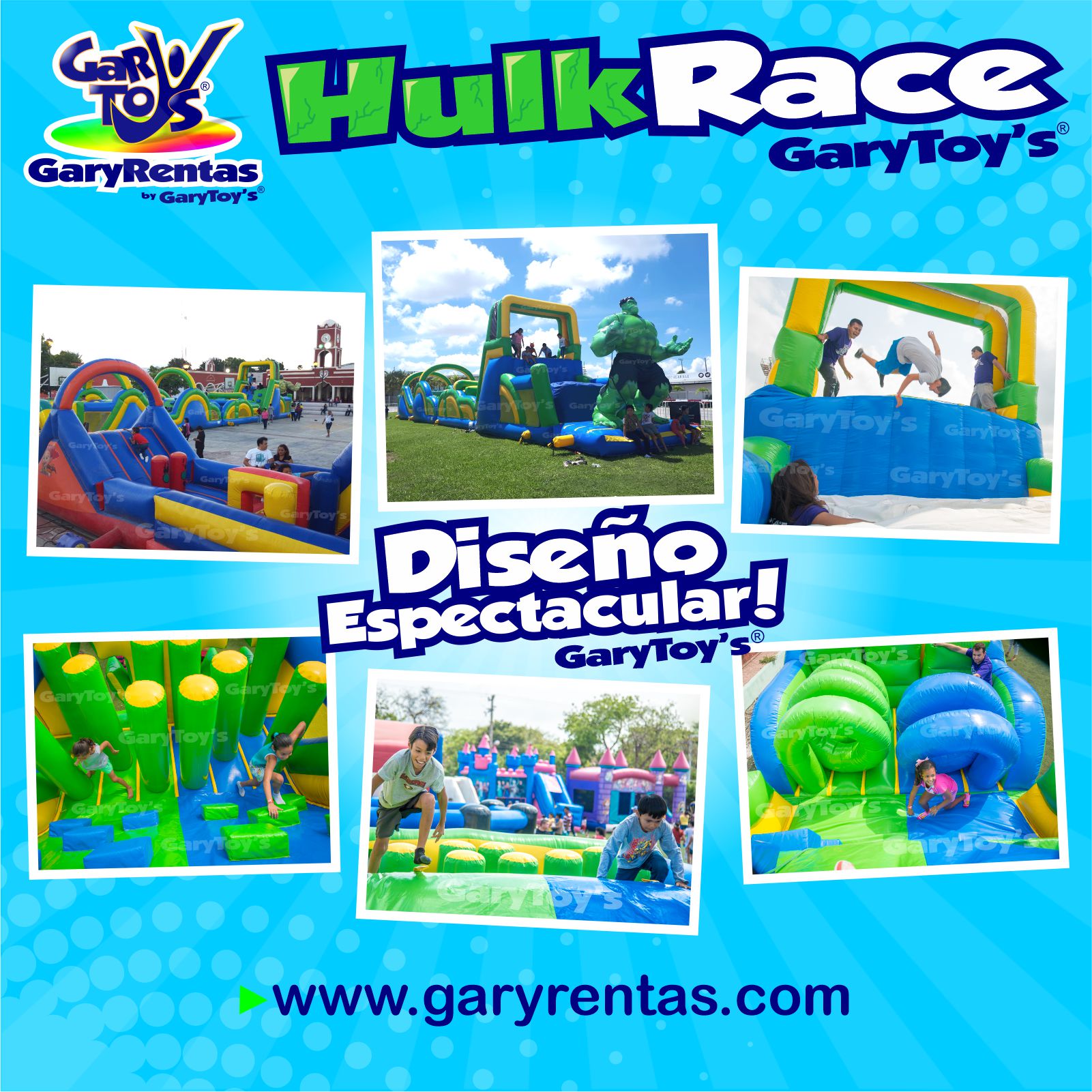 Hulk Race – Renta de brincolines | Brincolines en Renta | GaryRentas